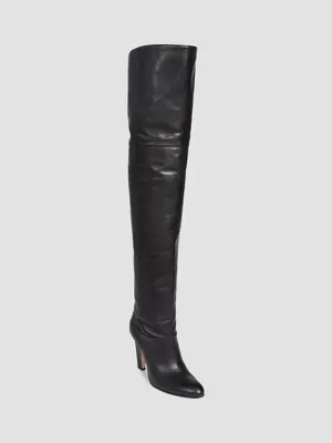 Chloé Eve 70mm Leather Over-the-knee Boots - Black