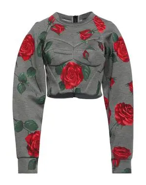 Dolce & Gabbana Floral Print Sweatshirt - Grey