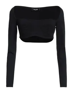 Dsquared2 Knitted Crop Top - Black