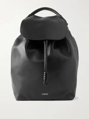 Loewe Flamenco Leather Backpack - Black