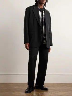 Acne Studios Juyliano Oversized Grain De Poudre Suit Jacket