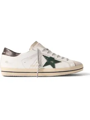Golden Goose Silver Tone Shoes For Men