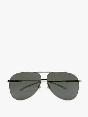 Gucci Metal Aviator Sunglasses - Grey