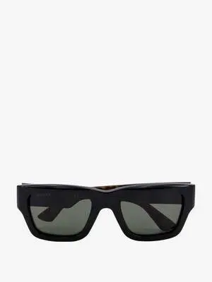 Gucci Acetate Rectangle Sunglasses - Black