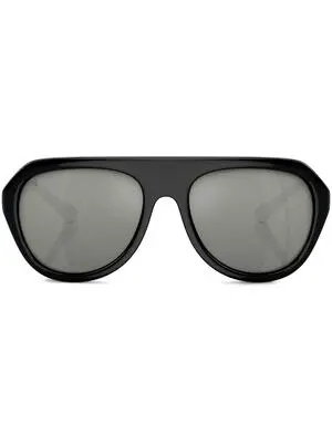 FERRARI Oval-frame Sunglasses - Black
