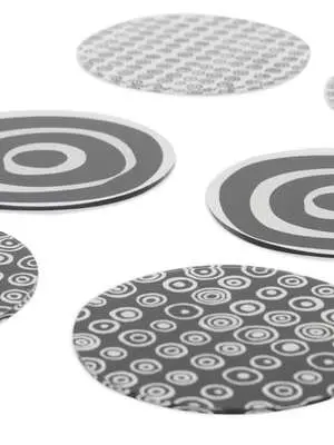 10 CORSO COMO Circle-print Acrylic-glass Coasters