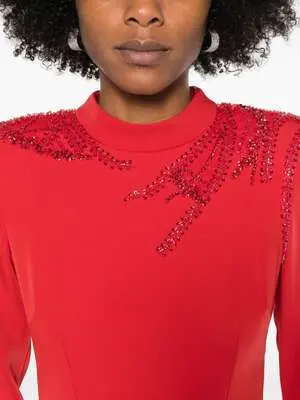 CRISTALLINI Nemesis Maxi Dress - Red