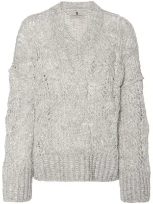 Ermanno Scervino Chunky Cable-knit Jumper