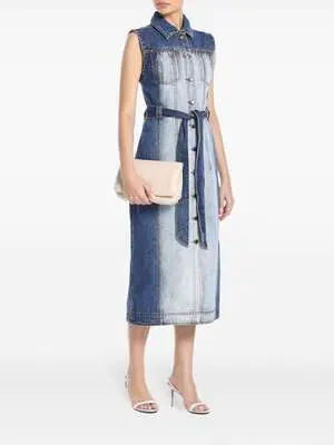 Aje Darcie Denim Midi Dress