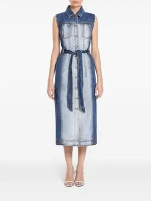 Aje Darcie Denim Midi Dress