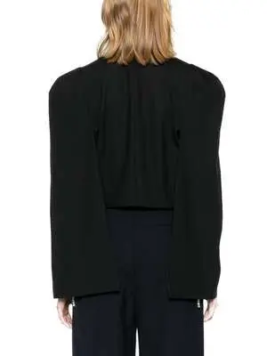 FRENKEN Long Puff-sleeved Cropped Jacket