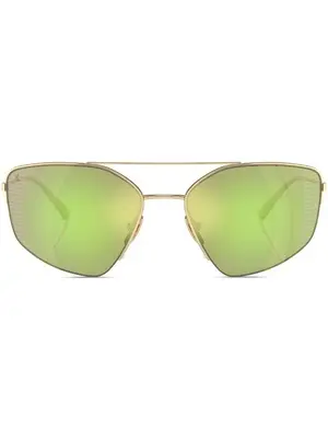 FERRARI Geometric-frame Sunglasses - Gold
