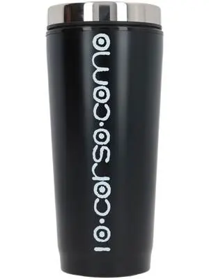 10 CORSO COMO Logo-print Stainless-steel Travel Mug - Black