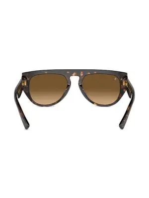 FERRARI Oval-frame Sunglasses - Brown