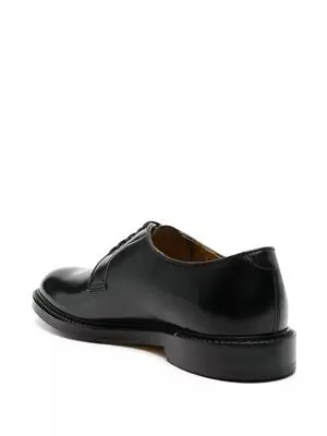 DOUCAL'S Leather Derby Shoes - Black