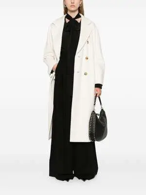 Max Mara Madame Double-breasted Coat - White