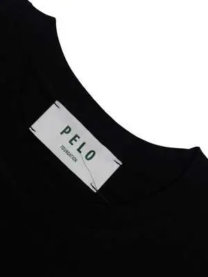 PELO FOUNDATION Dog-appliqué T-shirt - Black