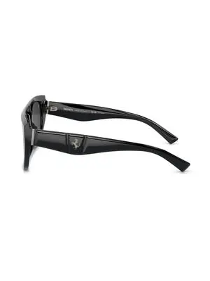 FERRARI Oval Frame Sunglasses - Black