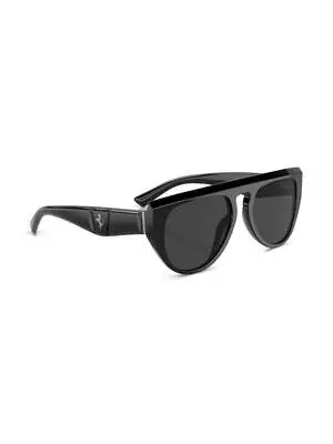 FERRARI Oval Frame Sunglasses - Black