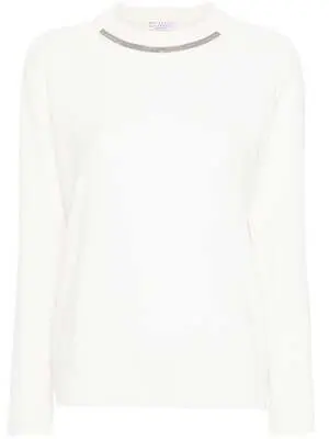 Brunello Cucinelli Monili-chain Knitted Jumper