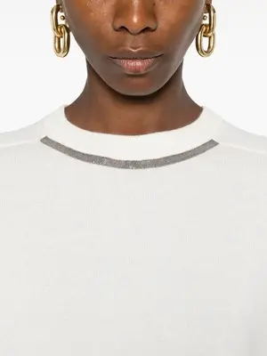 Brunello Cucinelli Monili-chain Knitted Jumper