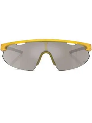 SCUDERIA FERRARI Shield-frame Sunglasses - Yellow