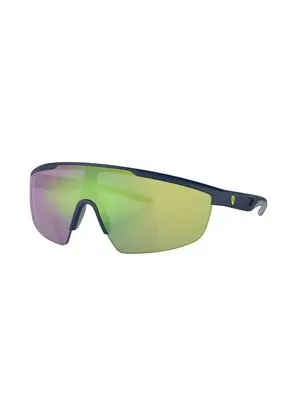 SCUDERIA FERRARI Shield-frame Sunglasses - Blue