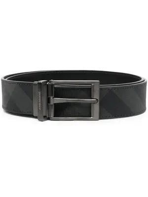 Burberry Check-print Reversible Belt