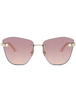 JIMMY CHOO Lule Sunglasses - Gold