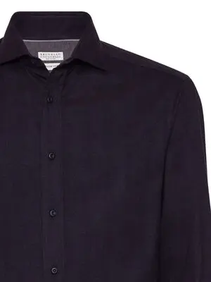 Brunello Cucinelli Cotton-lyocell Blend Shirt