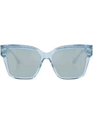 JIMMY CHOO Giava Glitter Sunglasses - Blue