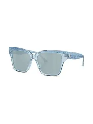 JIMMY CHOO Giava Glitter Sunglasses - Blue