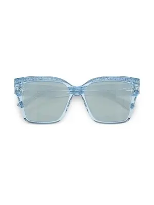 JIMMY CHOO Giava Glitter Sunglasses - Blue