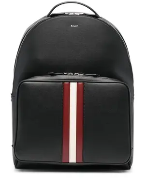Bally Mythos Leather Backpack - Black