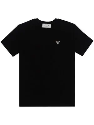 PELO FOUNDATION Dog-appliqué T-shirt - Black