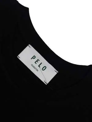 PELO FOUNDATION Dog-appliqué T-shirt - Black