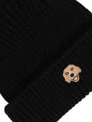 PELO FOUNDATION Labrador Patch Beanie - Black