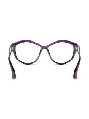 ALAIN MIKLI Geometric-frame Eyeglasses - Purple