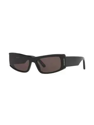 Balenciaga Rectangle-frame Sunglasses - Black