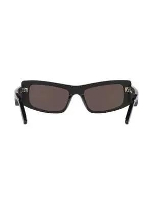 Balenciaga Rectangle-frame Sunglasses - Black
