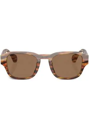 ALAIN MIKLI Rectangle Sunglasses - Brown
