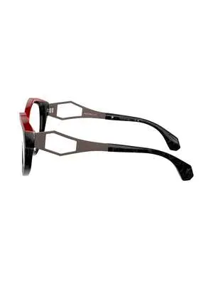 ALAIN MIKLI Geometric-frame Eyeglasses - Red