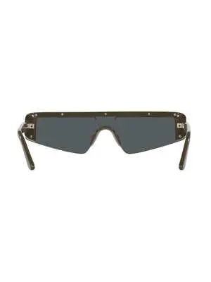 Balenciaga Ski Rectangle Sunglasses - Brown