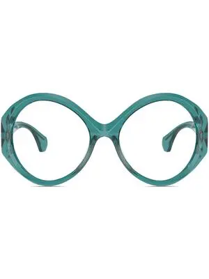 ALAIN MIKLI Round-frame Glasses - Blue