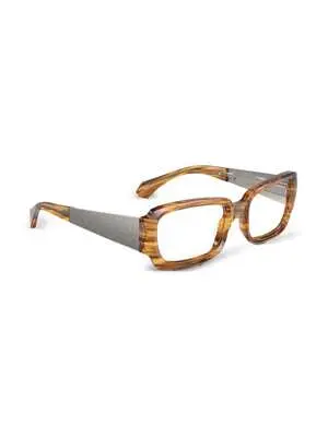 ALAIN MIKLI Rectangle-frame Sunglasses - Brown