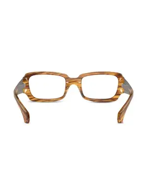 ALAIN MIKLI Rectangle-frame Sunglasses - Brown