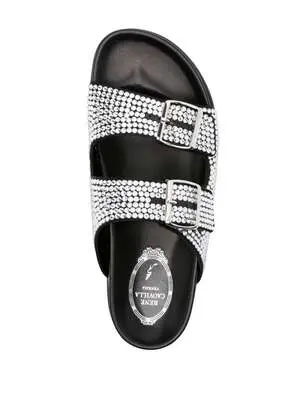 Rene Caovilla Emma Crystal Embellished Sandals