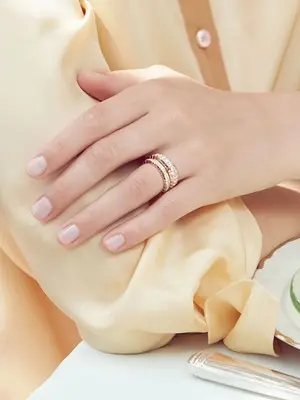 LOEV 18kt Rose Eternity Diamond Ring - Gold
