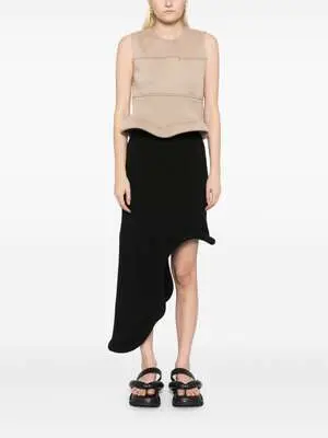 MELITTA BAUMEISTER Peplum Hem Sleeveless Top