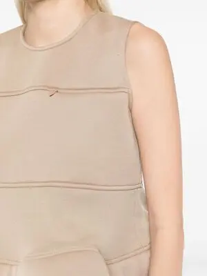 MELITTA BAUMEISTER Peplum Hem Sleeveless Top
